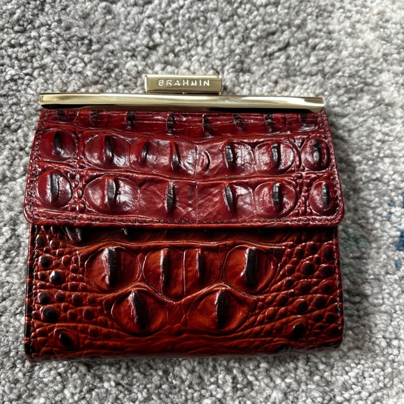 Brahmin | Bags | Brahmin Tasha Crocodile Embossed Womens Wallet | Poshmark